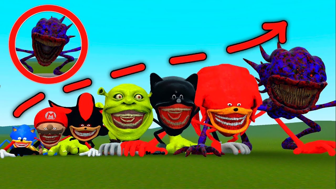 NEW SIZE COMPARASION OF THE SHIN SONIC TAPES FAMILY in Garry's Mod ...