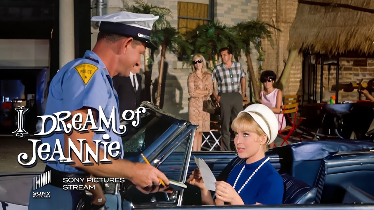 Jeannie gets caught up in violating the traffic rules | I Dream of ...