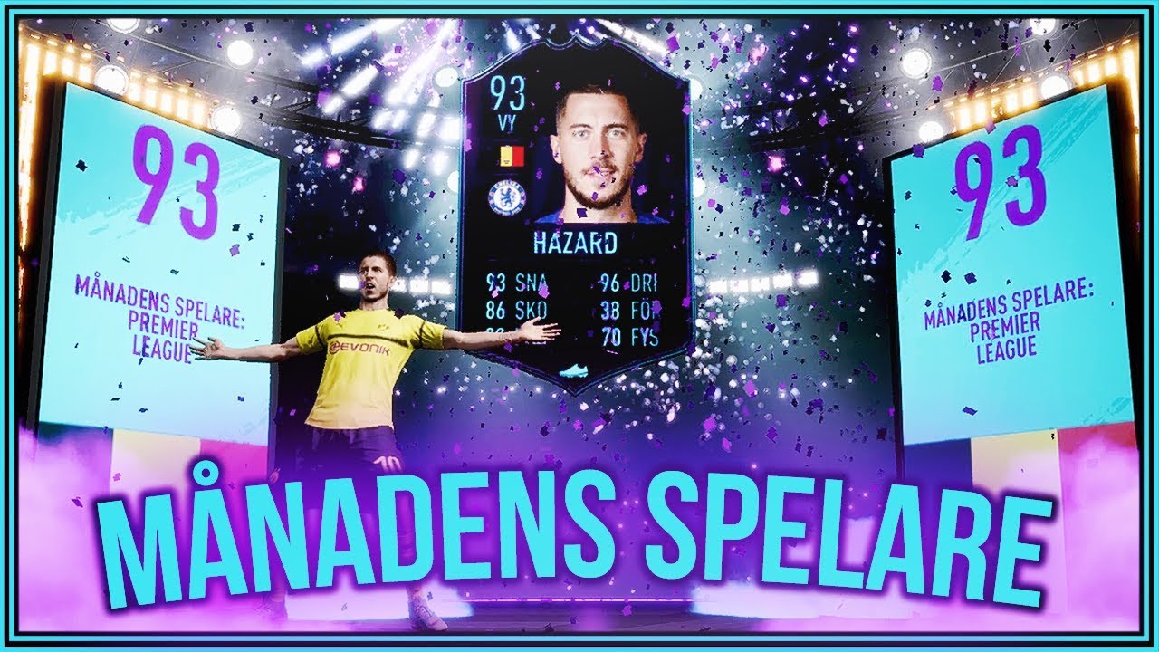 MÅNADENS SPELARE 93 HAZARD + SJUKA WALKOUTS! | Fifa 19 på svenska ...