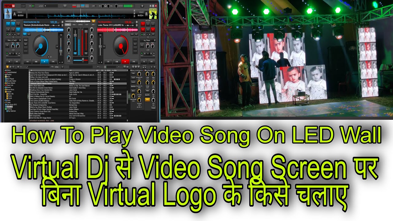 How To Extend Virtual Dj Video Song On LED Wall Screen || Virtual Dj ...