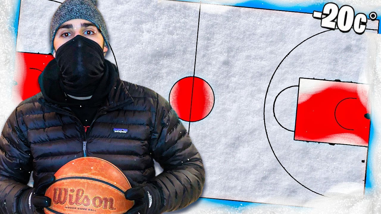 I BUILT A SNOW Basketball COURT In My Backyard! - YouTube