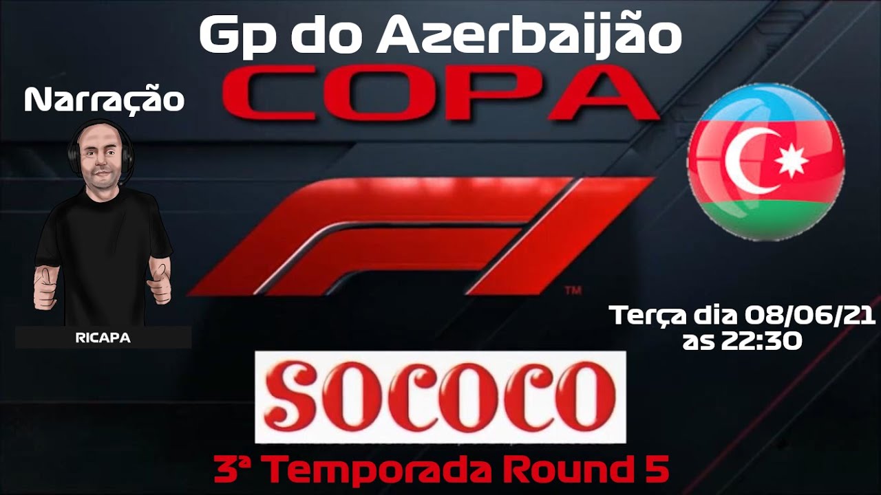 F1 2020 GP DO AZERBAIJÃO | COPA SOCOCO ROUND 5 T3 | PLAYSTATION - YouTube