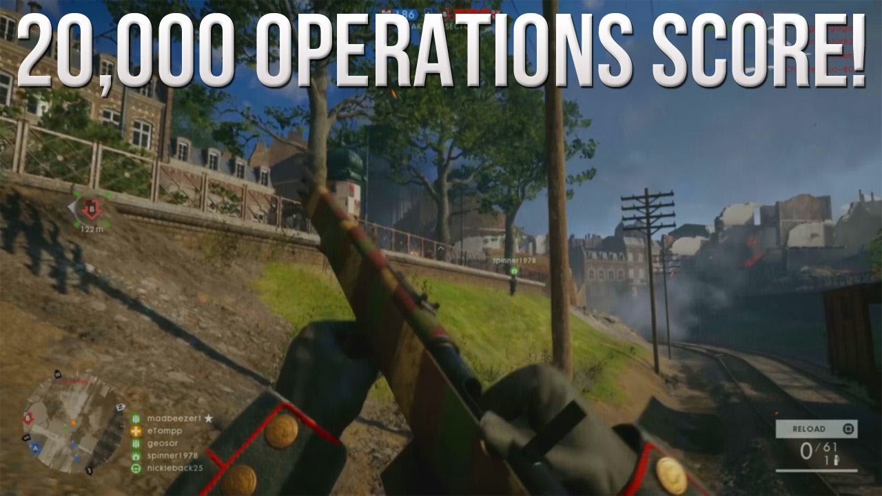 20,000 Score, 3 KD Operations Machine! - iTemp's Battlefield 1 Road to ...