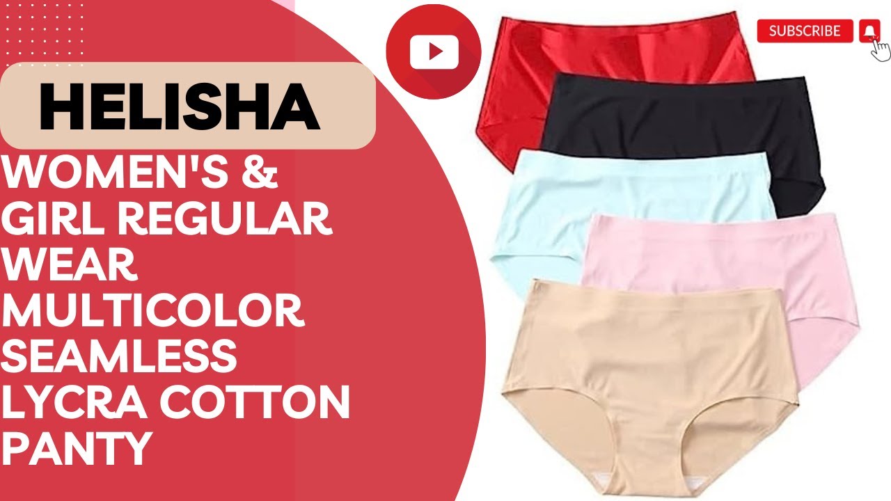 HELISHA® Women's & Girl Regular Wear Multicolor Seamless Lycra Cotton ...