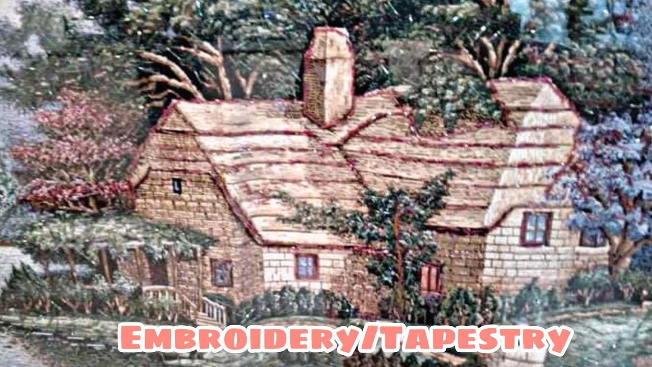 Embroidery/ Tapestry Art - YouTube