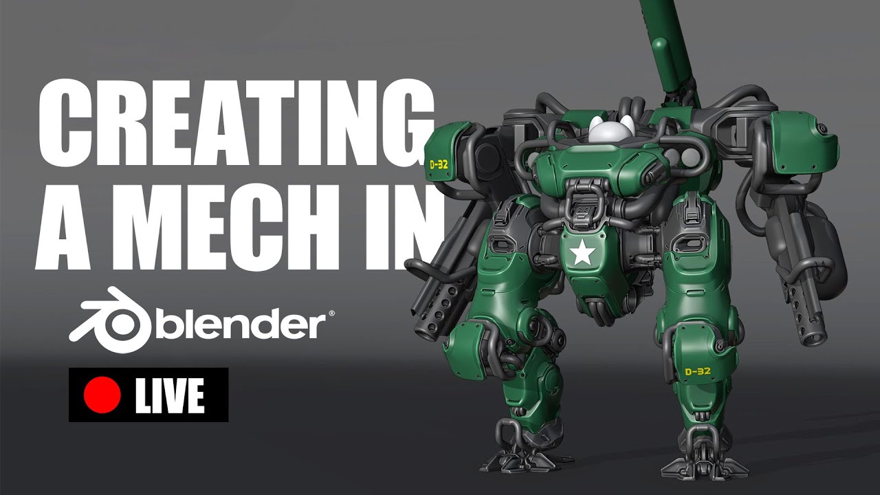 🔴LIVE - Blender Mecha Sunday - YouTube