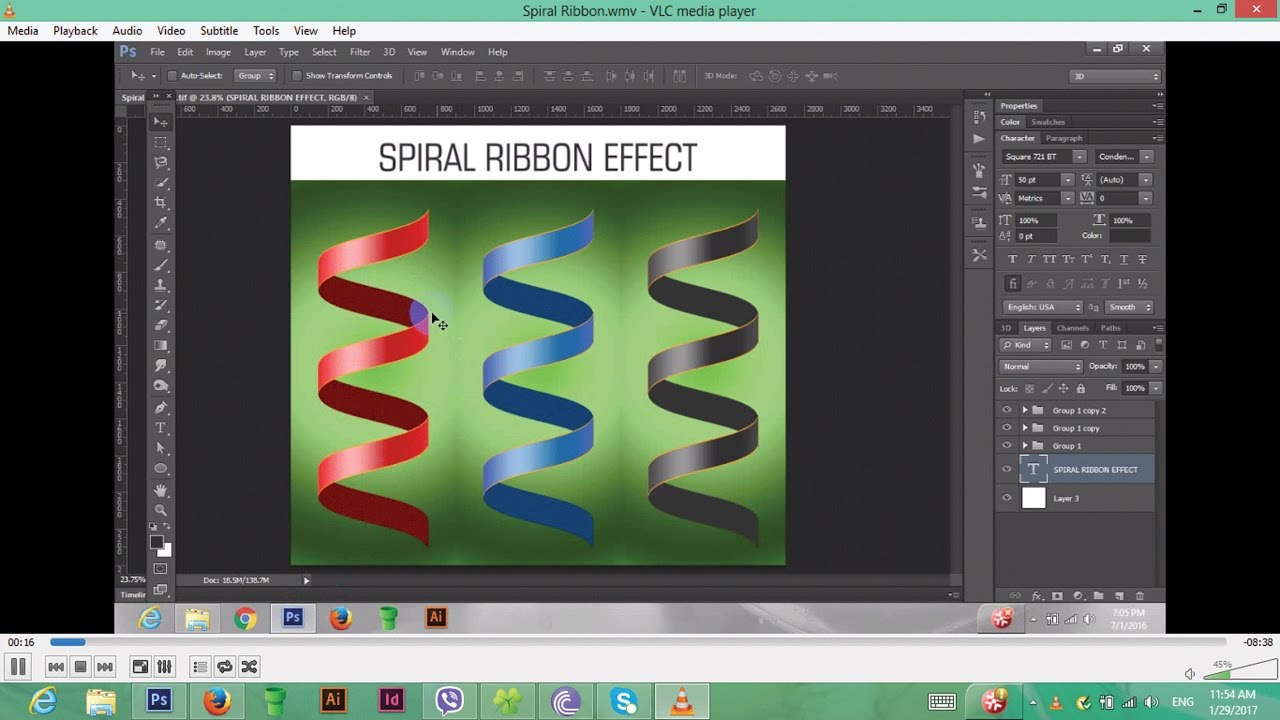 Spiral Ribbon - YouTube
