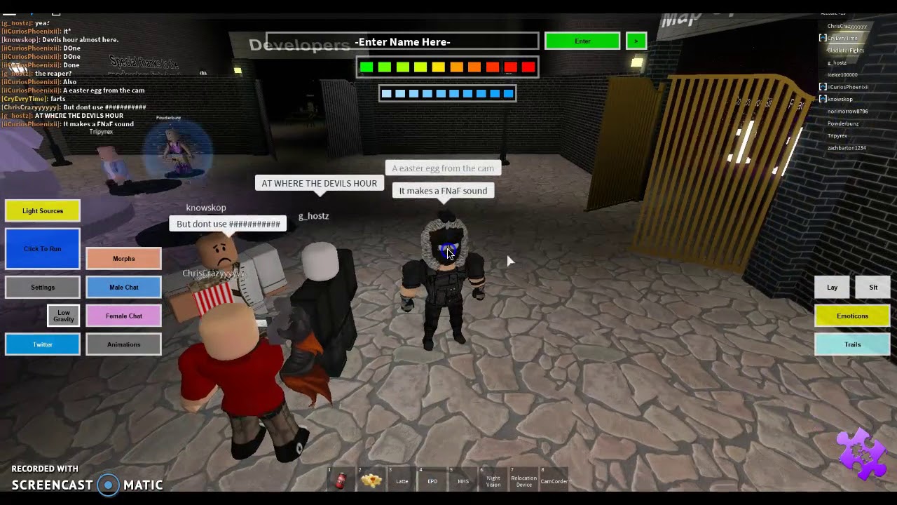 ROBLOX Twitter Codes For ROBLOX's Slenders Revenge Reborn - YouTube