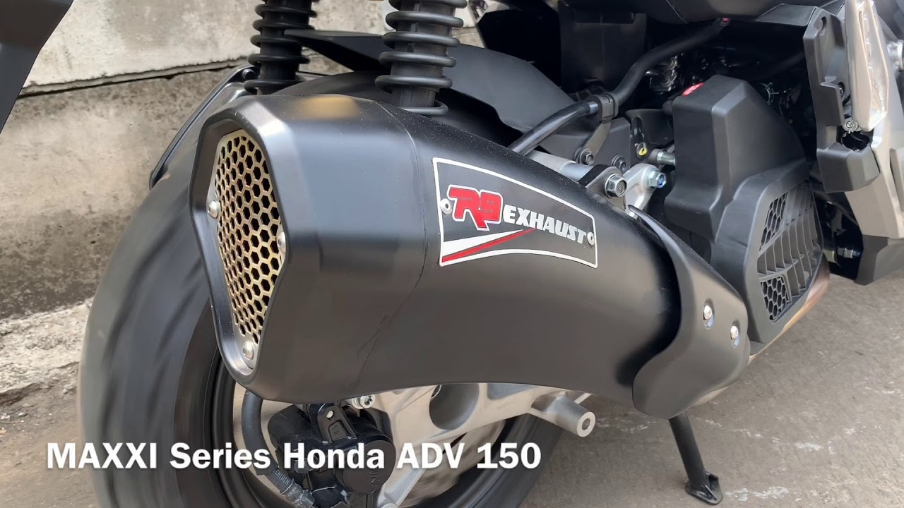 R9 Exhaust - MAXXI Series - Honda ADV150 - YouTube