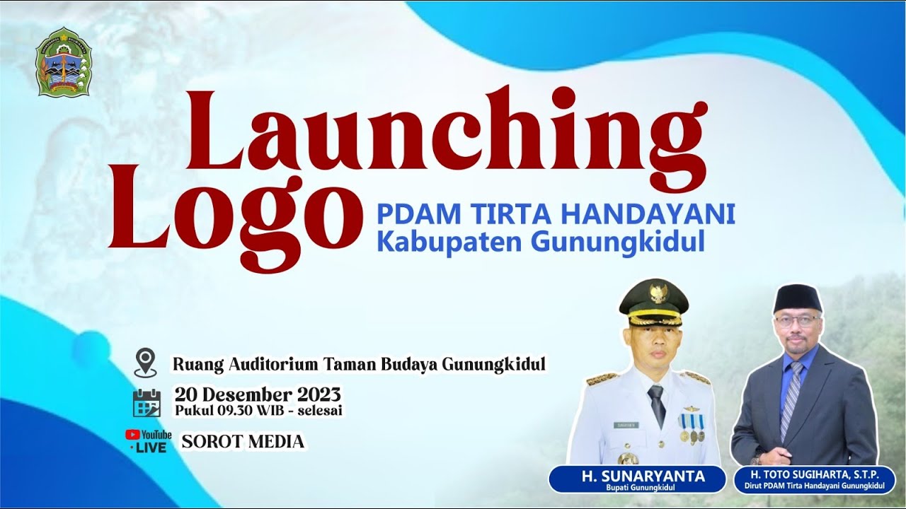 LAUNCHING LOGO PDAM TIRTA HANDAYANI KABUPATEN GUNUNGKIDUL - YouTube
