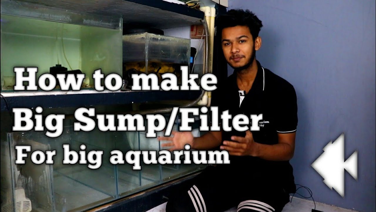 How to make sump/filter for big aquarium - YouTube