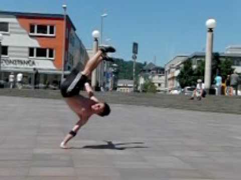Backflip FAIL slow motion - YouTube