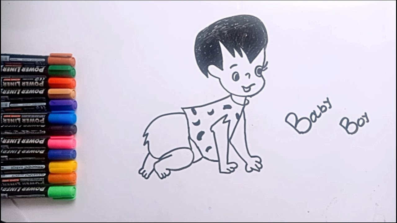 How To Draw A Baby Boy Easy Tutorial For Kids Pic Draw For Kids How To Draw A Baby Boy Easy Tutorial For Kids Pic Draw For Kids