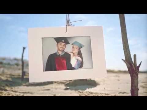 sahilde hazırlanmış inanılmaz güzellikte  rahatlatıcı bir düğün slaytı