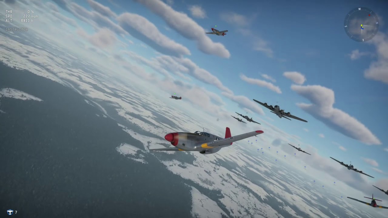 Red Tails Bomber Escort (War Thunder) - YouTube