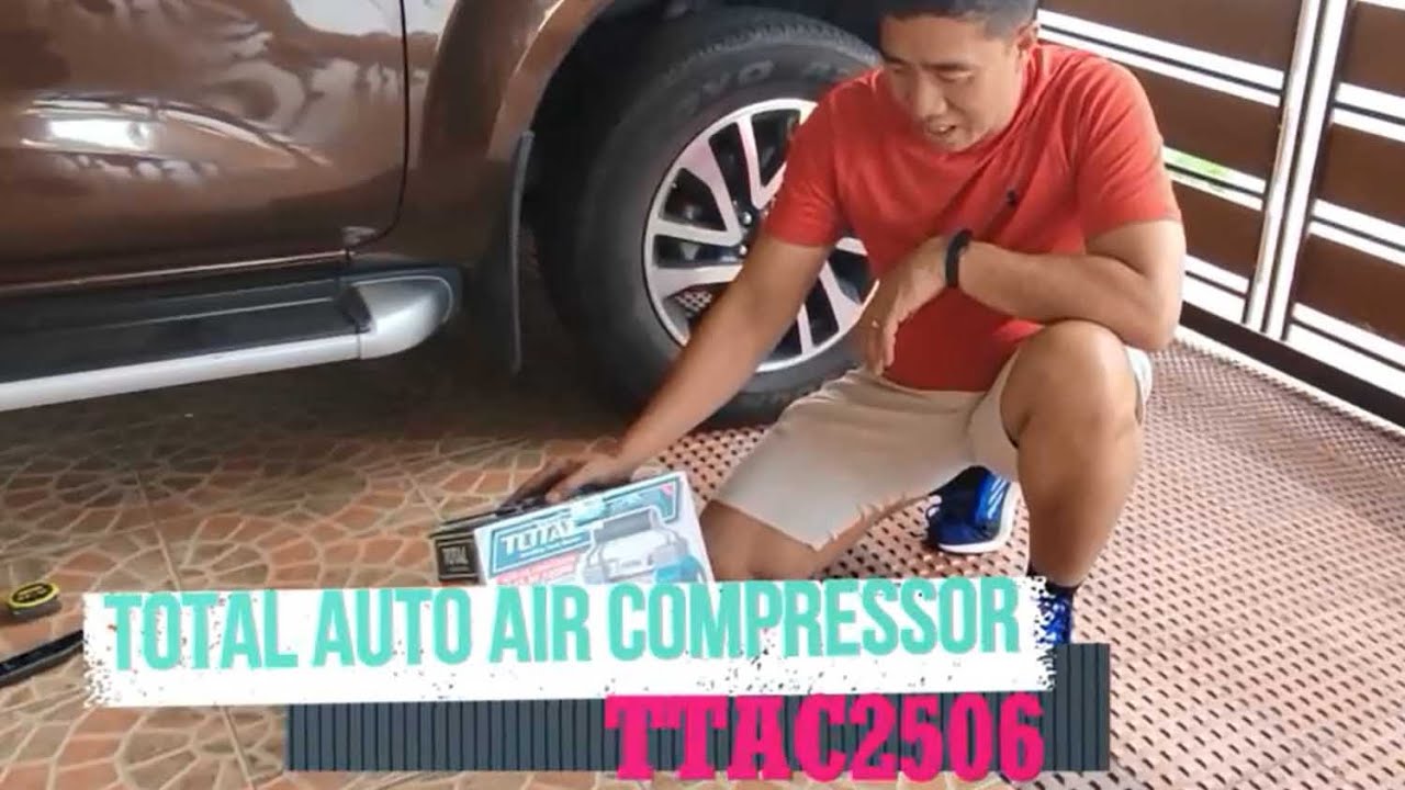 TOTAL AUTO AIR COMPRESSOR 120 PSI TTAC2506 UNBOXING & TESTING - YouTube