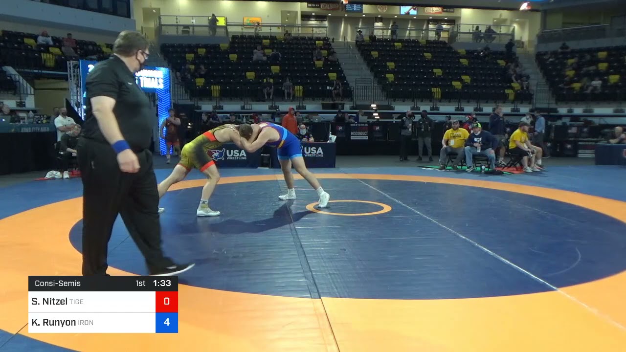 97 Kg Consolation - Seth Nitzel, Tiger Style Wrestling Club Vs Kalob ...