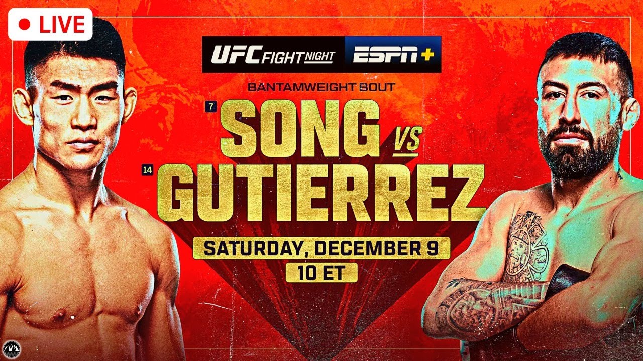 UFC Fight Night: Song vs. Gutierrez | LIVE STREAM | MMA FIGHT COMPANION ...
