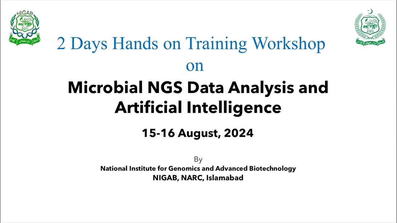 1st Day Microbial NGS Analysis and Artificial Intelligence Hands on ...