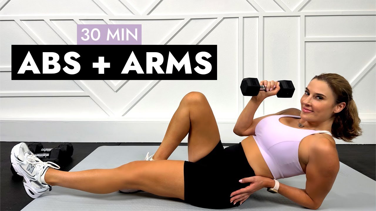 30 MIN DIVERSE LEAN ABS + SCULPTED ARMS WORKOUT - YouTube