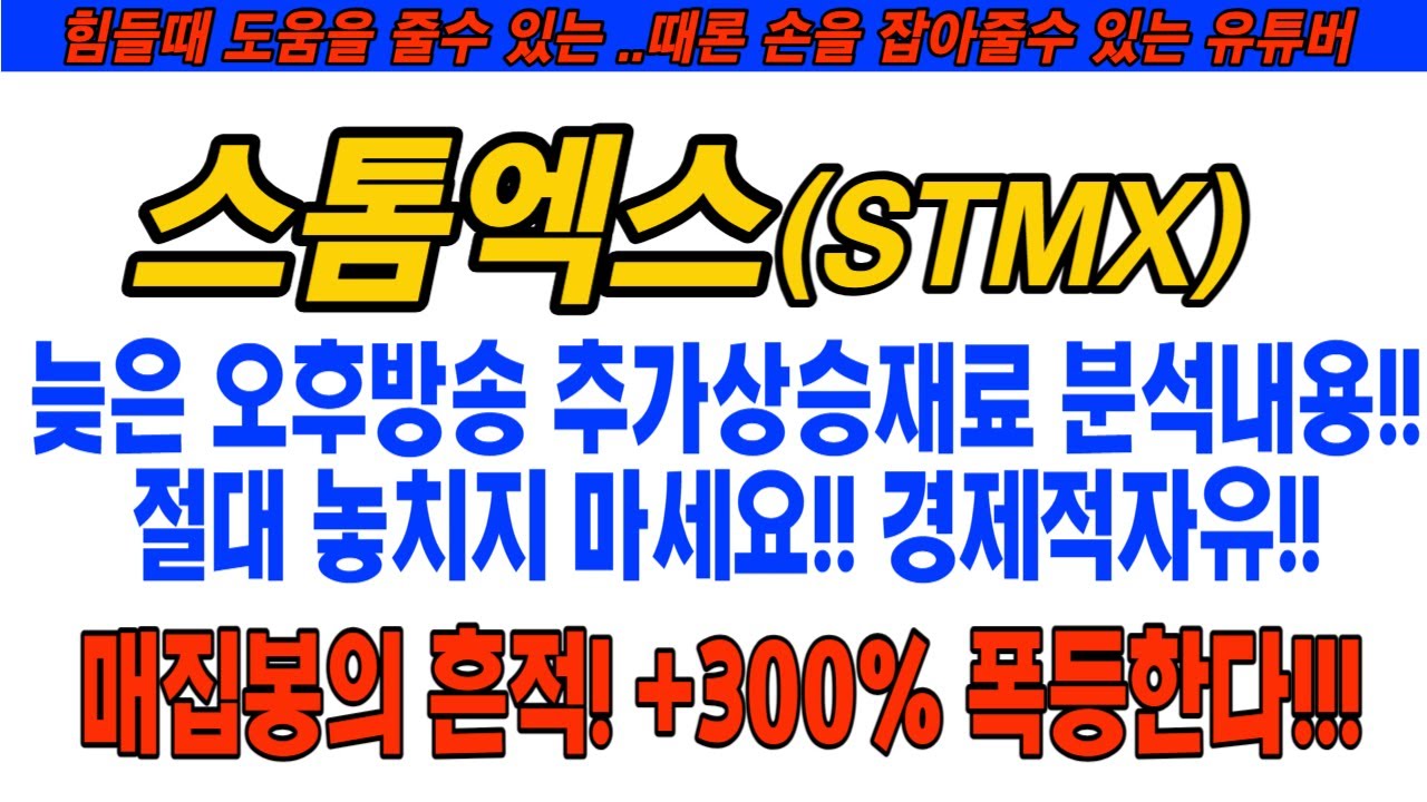 스톰엑스 스톰엑스코인 스톰엑스차트분석 스톰엑스 23년말 업데이트 대형호재 터진다 코인전망 비트코인 이더리움 도지코인 Youtube