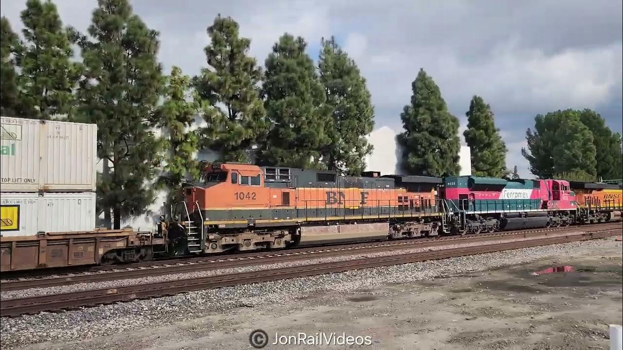 1/25/24 Pre: EB BNSF Z passes through Los Nietos/SFS ft. FXE 4035/BNSF 1042 pair trailing - YouTube