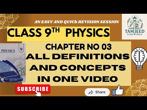 Chapter 3 Class 9th Physics| Quick and easy concepts review| Hack to ...