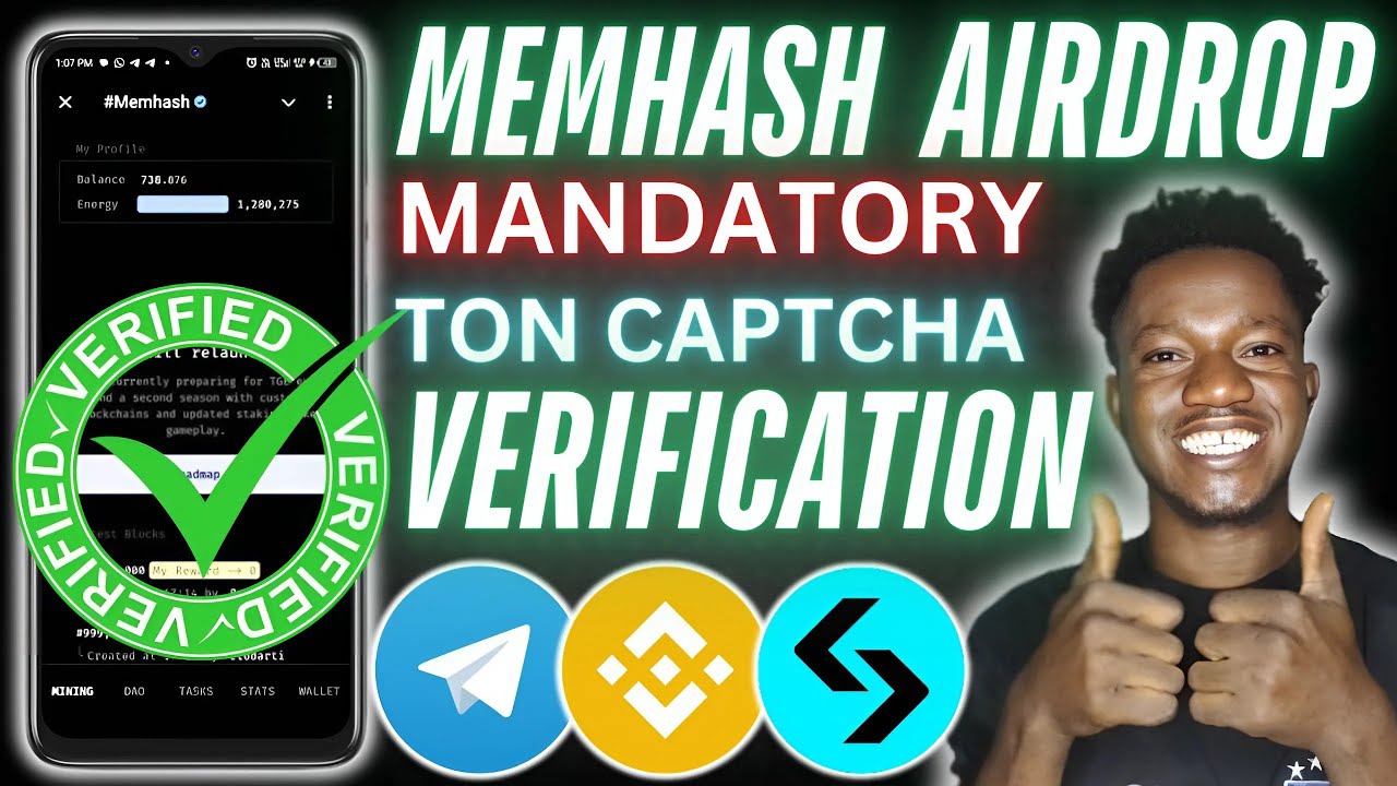 Claim memhash airdrop | New mandatory TON captcha resolved - TGE update ...