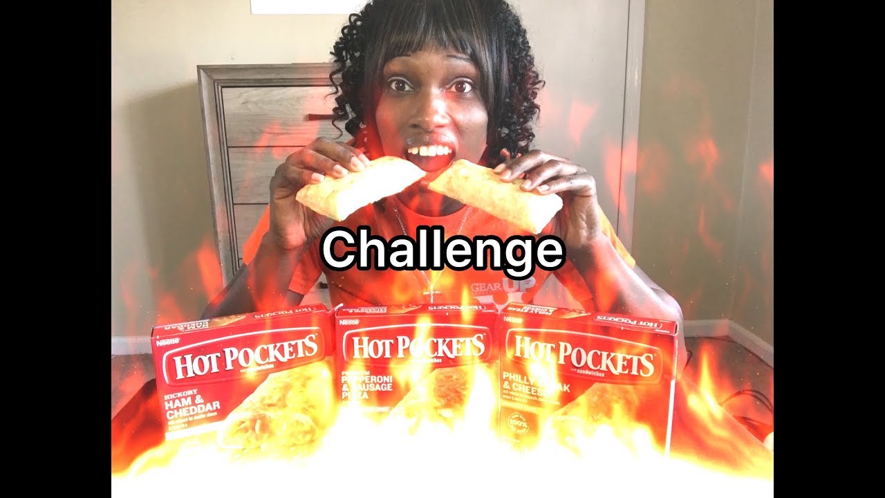 HOT POCKET CHALLENGE MUKBANG CREATED BY ME "EATING WITH PURPOSE" - YouTube