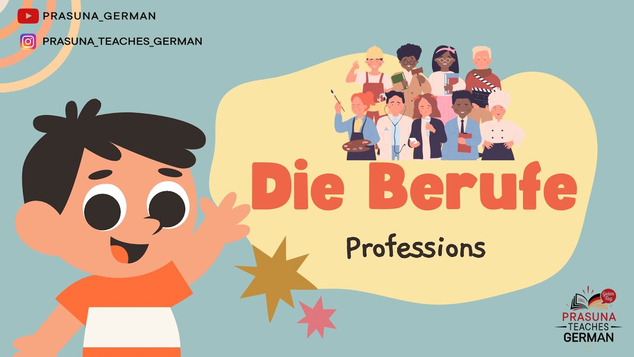 Professions in German | What do they do? Learn Jobs & Activities A1–A2 ...