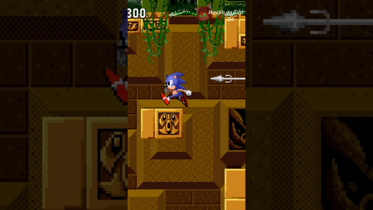 Inverted Water in Labyrinth Zone ~ Sonic Shorts ~ Sonic hacks - YouTube