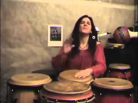 conga drums and percussion - women! - YouTube