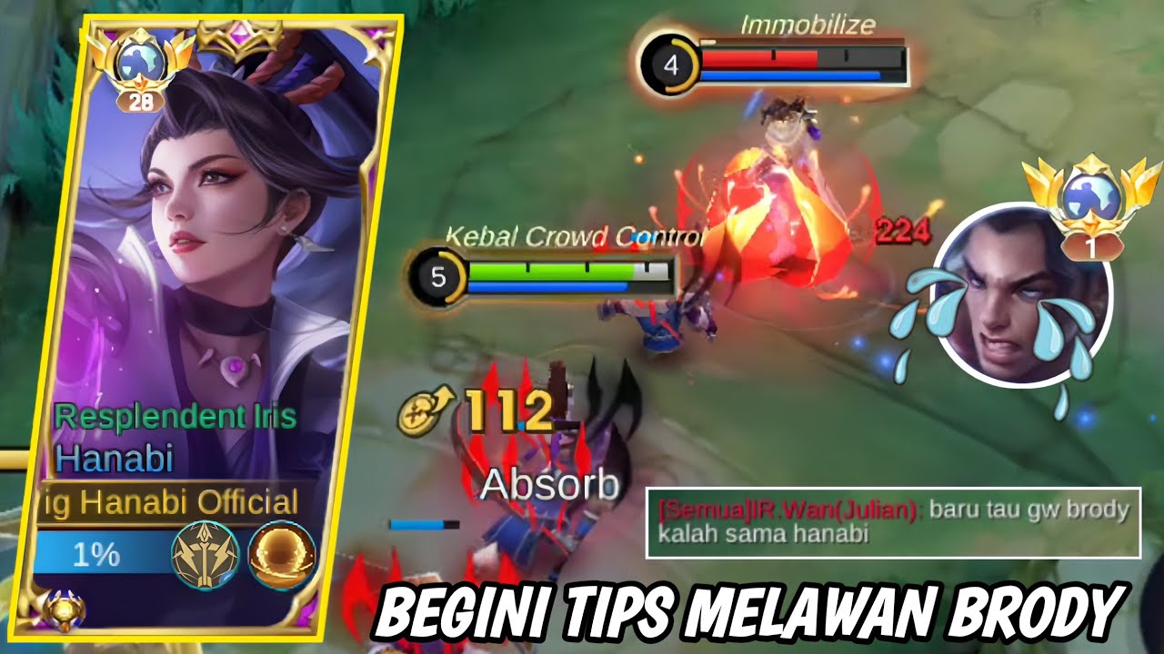 BEGINI CARA MELAWAN BRODY AGAR MENANG LANE! HANABI BEST BUILD TERSAKIT - TOP GLOBAL HANABI ...