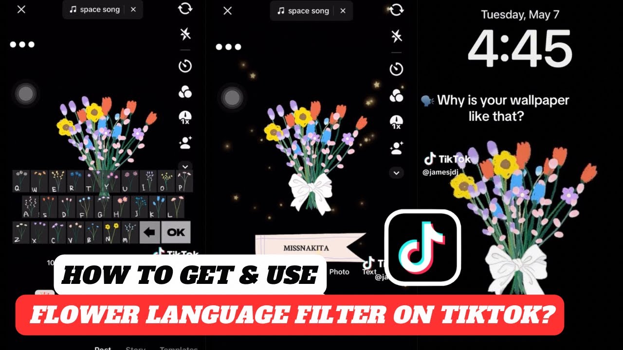 How to get flower language filter on TikTok | how to use flower ...