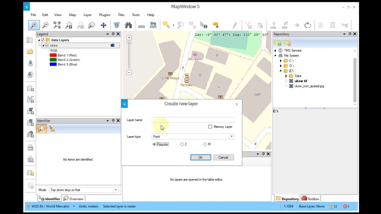 Praktikum 1 Pengenalan Mapwindow - YouTube