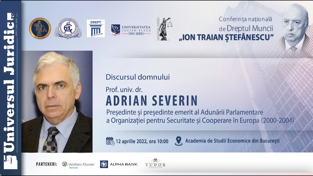 Discursul domnului prof. univ. dr. Adrian Severin - YouTube