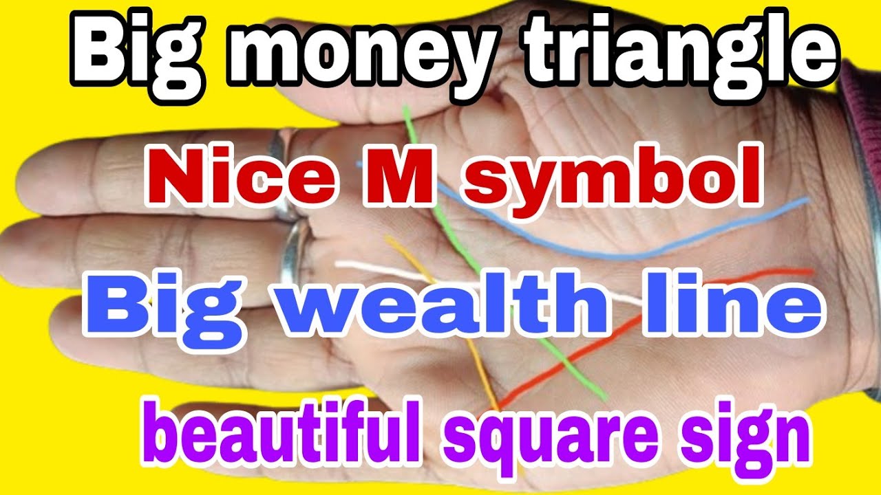 Big money triangle and wealth line, nice m symbol, beautiful square ...