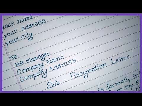 How to write resignation letter for security guard//resignation letter ...