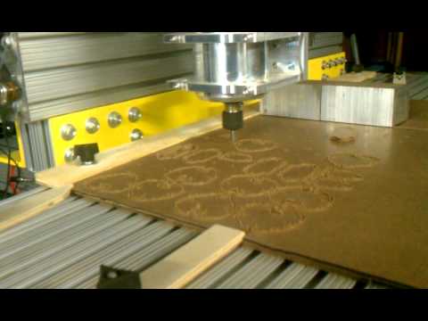 Cutting hardboard... - YouTube