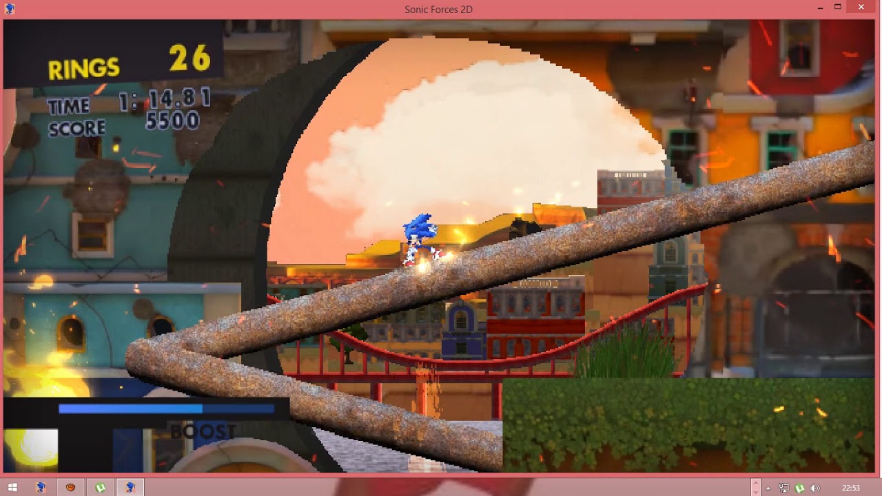 Gameplay de sonic forces 2d en ordenador por fin - YouTube