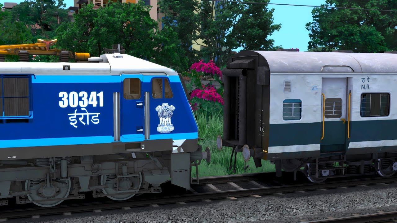 WAP-7 ELECTRIC ENGINE SHUNTING LHB SATABADI COACHES | Railfans | icf ...