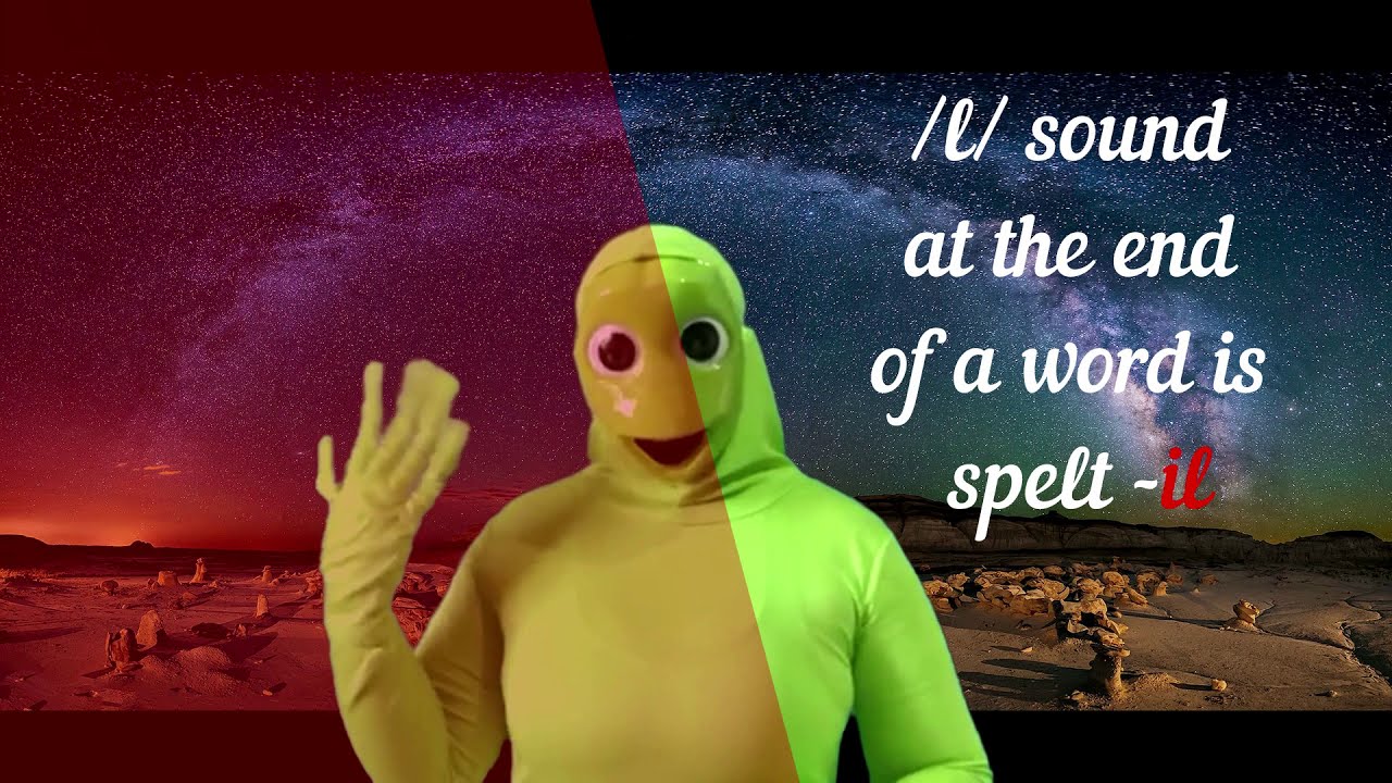 English Spelling Unit 9 - words ending in -il - YouTube