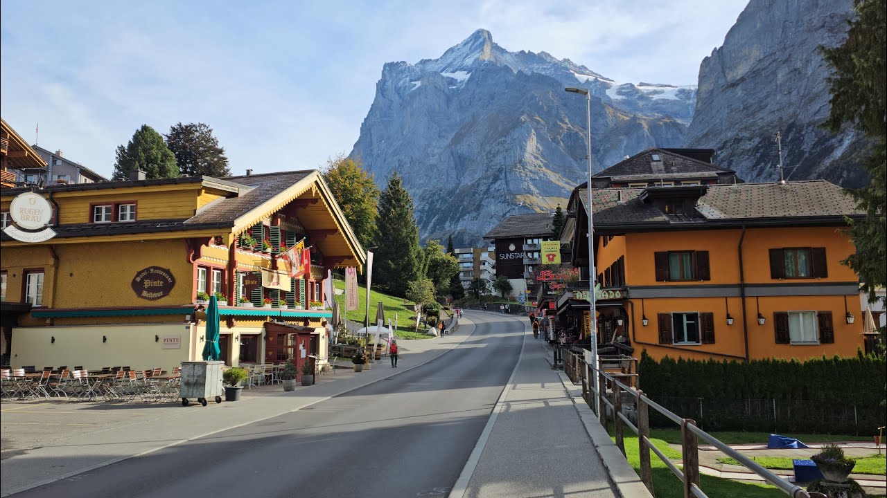 Switzerland walk: Grindelwald Bahnhof to Firstbahn AG (Oct 17, 2023 ...
