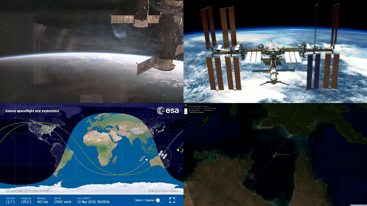Sunset Over Australia - NASA/ESA ISS LIVE Space Station With Map - 266 ...