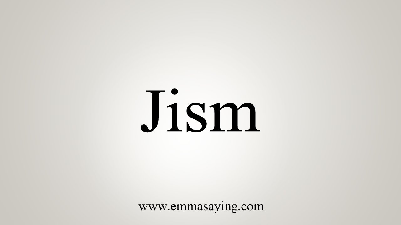 How To Say Jism - YouTube