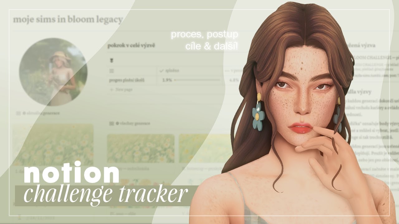 Jak si hlídat postup ve výzvě?⭐ — notion tracker template│The Sims 4 ...