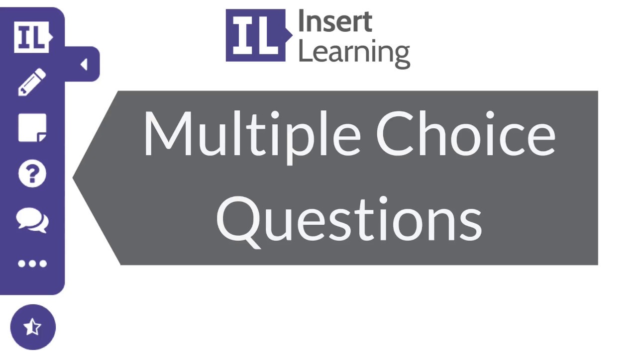 Multiple Choice Questions with InsertLearning - YouTube