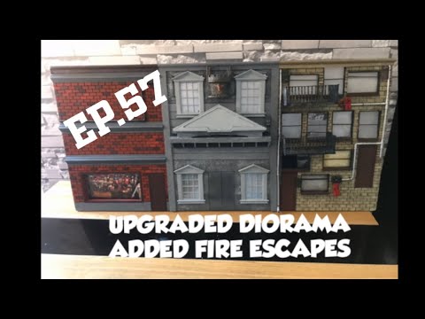 EP.57 MARVEL LEGENDS 1/12 DIORAMA UPGRADE ADDING FIRE ESCAPES ...