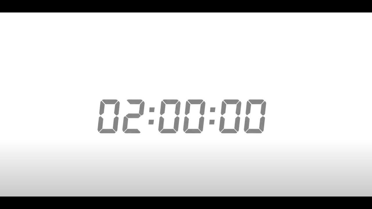 120 Minutes - Timer - Countdown - Counter 120 minutes - cuenta ...