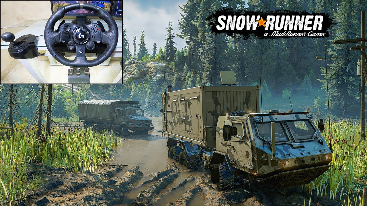 Military Radar Truck & Mercedes Zetros | CONVOY |Logitech g923 gameplay ...